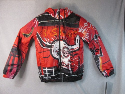 NEW Members Only + Jean-Michel Basquiat Hooded Red Black Jacket Men's ...