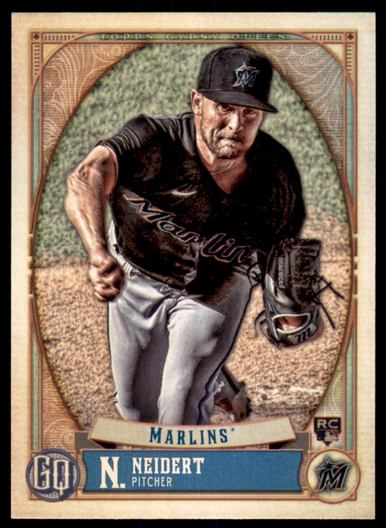 Nick Neidert 2021 Topps Gypsy Queen Rookie Card RC #260 Miami Marlins ...