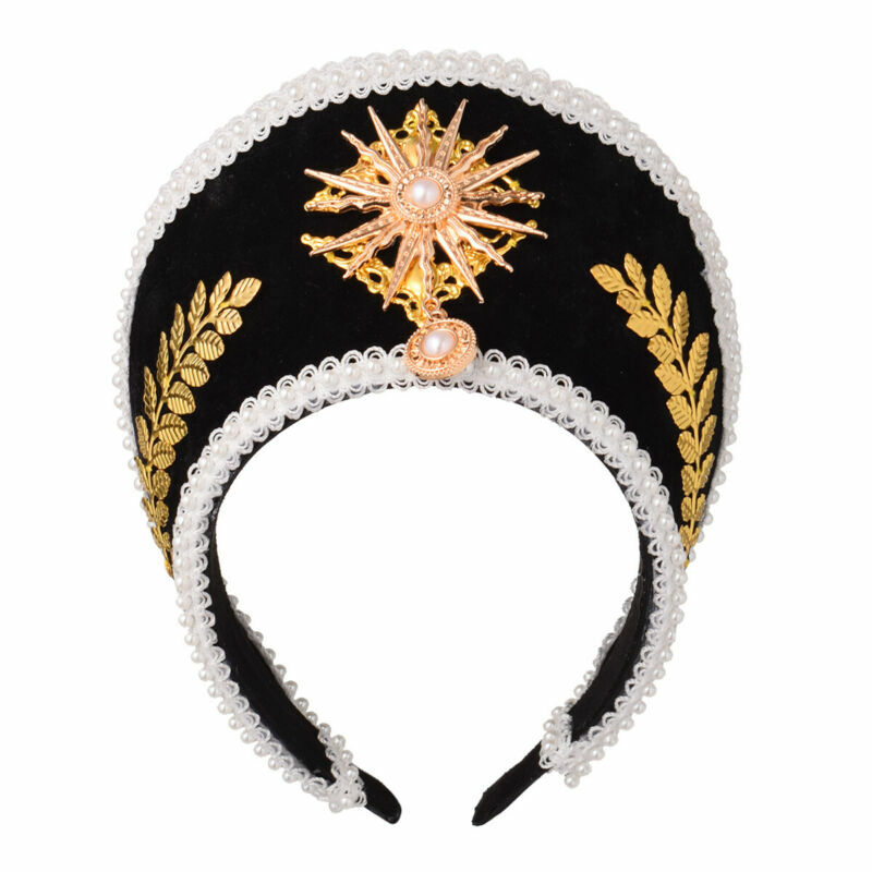 Women Tudor Renaissance Headpiece Medieval Royal French Hood Coronet ...