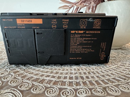 SINCLAIR MICROVISION MTV1B MICRO MINI TV very good condition full ...