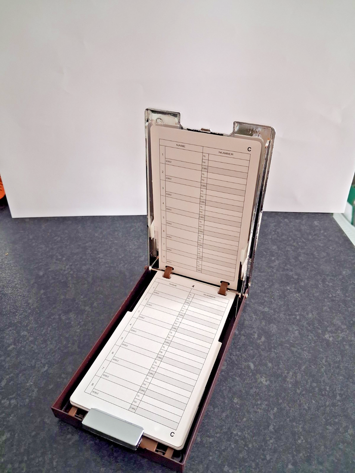 Pop Up Phone Directory Address Book Retro 1970s Metal Wood Effect | eBay UK