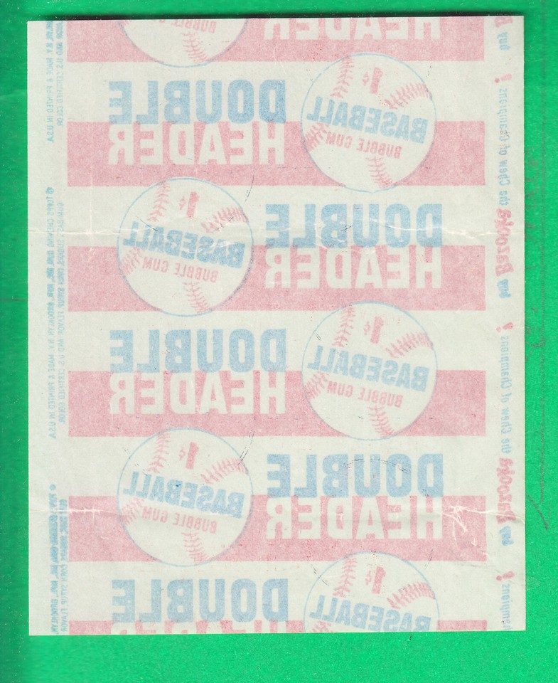 1955 TOPPS DOUBLE HEADER BASEBALL 1 Cent WAX WRAPPER NM/MT- MINT | eBay