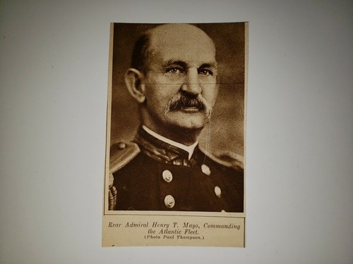 Rear Admiral Henry T. Mayo Atlantic Fleet 1918 WW1 World War 1 Picture ...