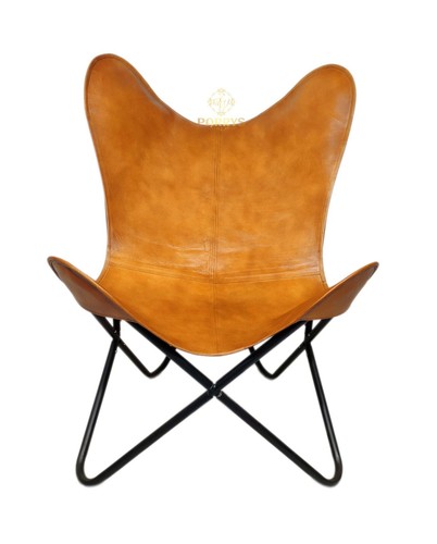 Farfalla Chair-Handmade Vera Pelle Rilassante Sedia per Ufficio E Casa ...