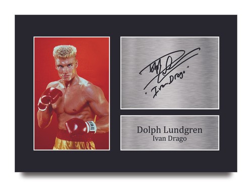 Dolph Lundgren A4 Rocky 4 Gift Idea Signed Autograph Picture Print to ...