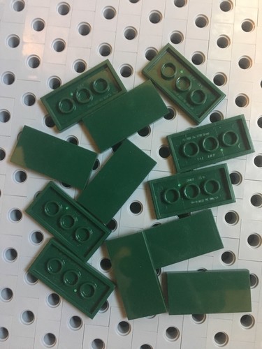 Lego Earth Green 2x4 Flat Tiles Smooth Finishing MODULAR BUILDINGS New ...