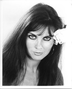Caroline Munro original 1980's glamour portrait flower in hair | eBay