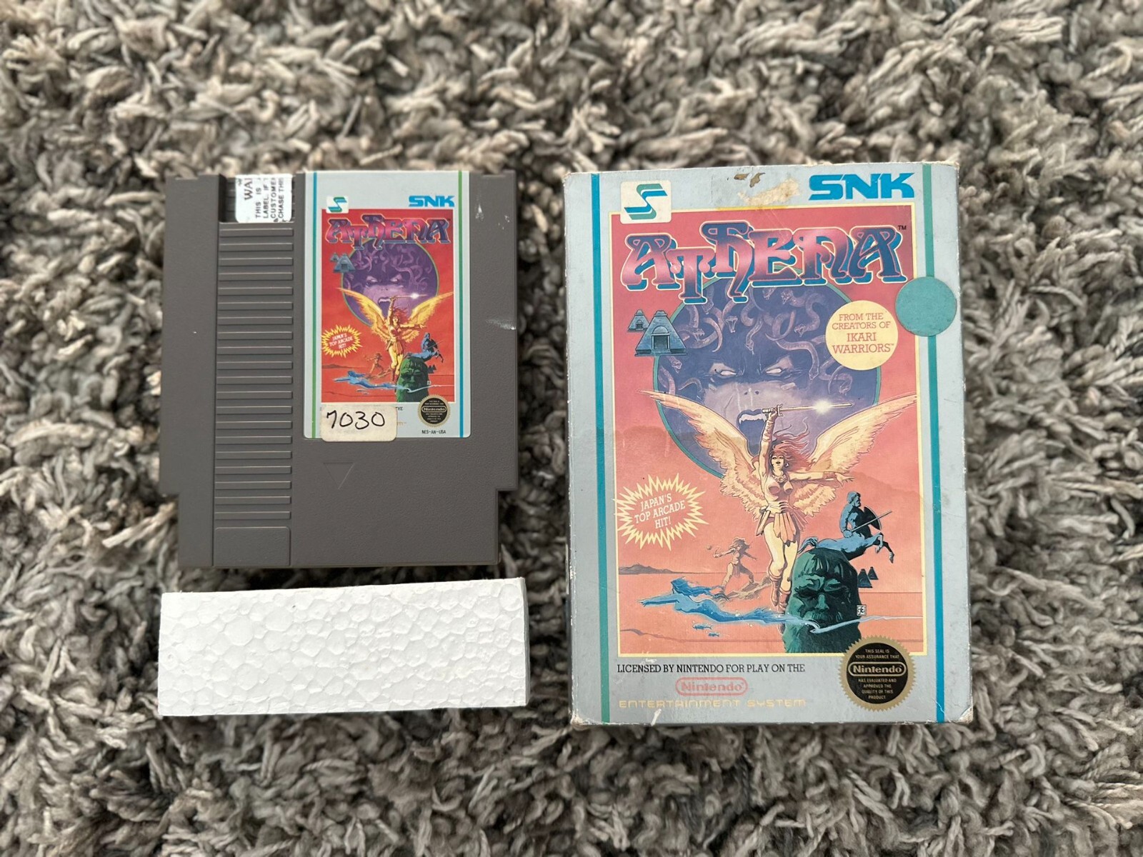 NES Athena Nintendo Entertainment System With Box 18484135002| eBay