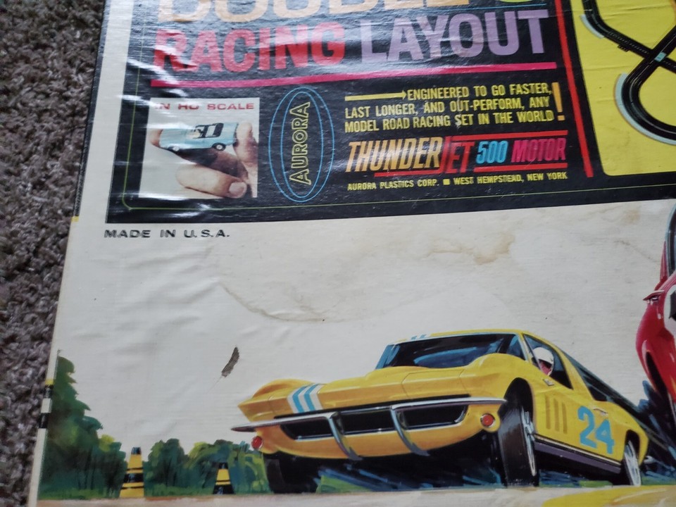 Aurora Original Model Motoring Double 8 Racing Layout 1965 Thunderjet ...