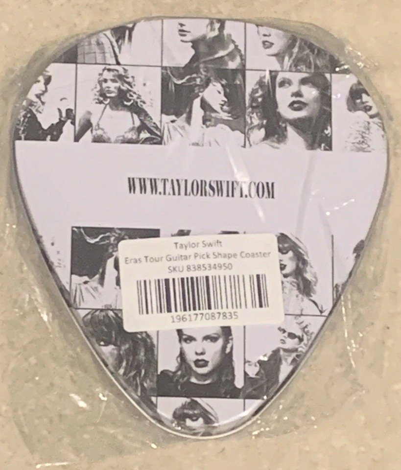 Taylor Swift Coaster Taylor Swift Eras Tour Guitar Pick Shape Coaster w ...