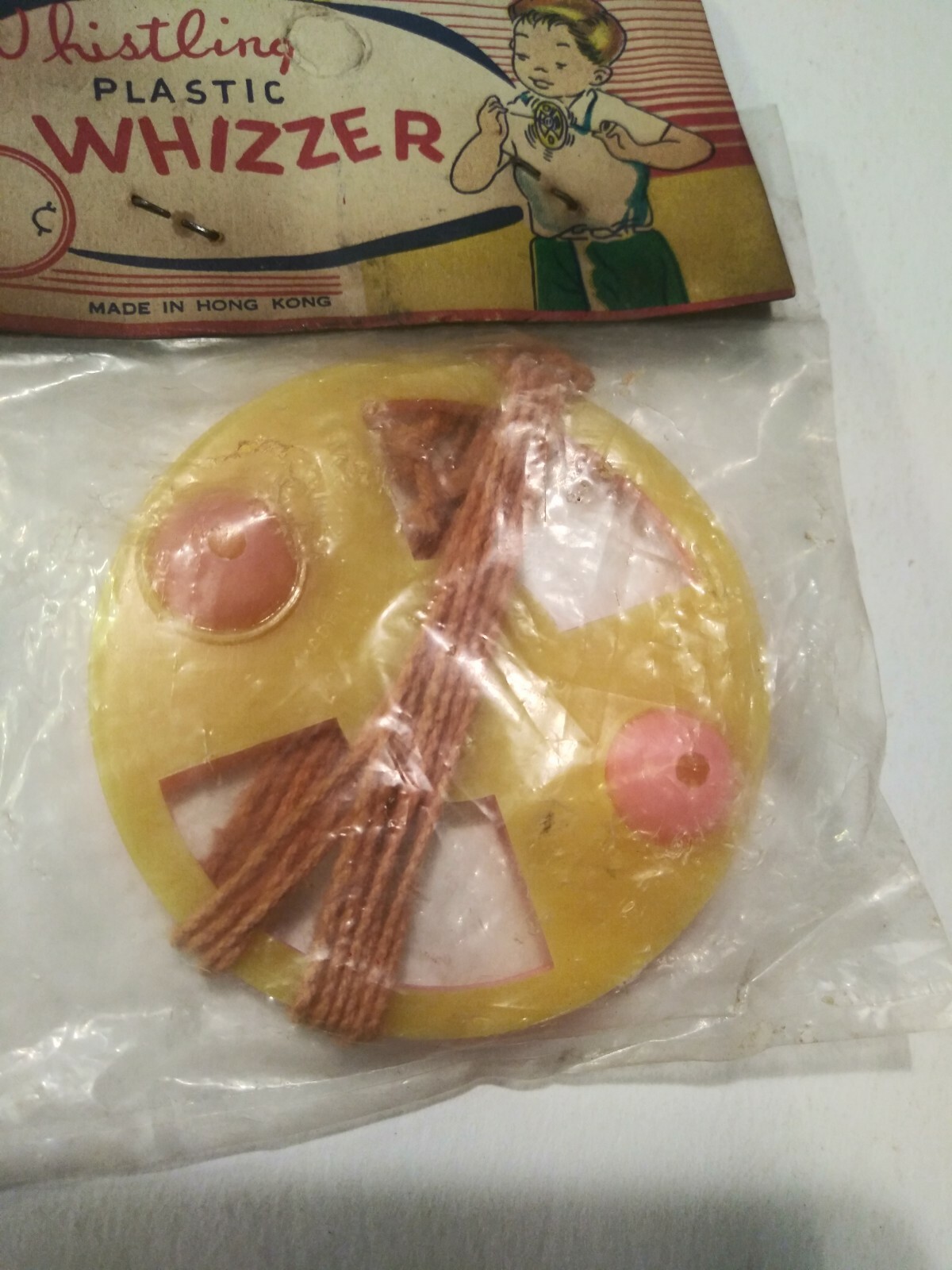 Vintage Whistling Plastic Whizzer Toy Hong Kong NOS Yellow/Pink | eBay
