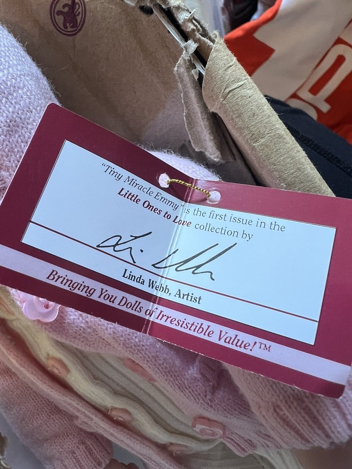 TheAshton Drake Galleries Tiny Miracle Emmy RealTouch Baby Doll 10 In ...