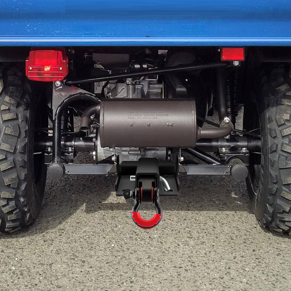 Rear 2" Trailer Hitch Receiver Shackle Tow Mount For Kawasaki Mule 600/ ...
