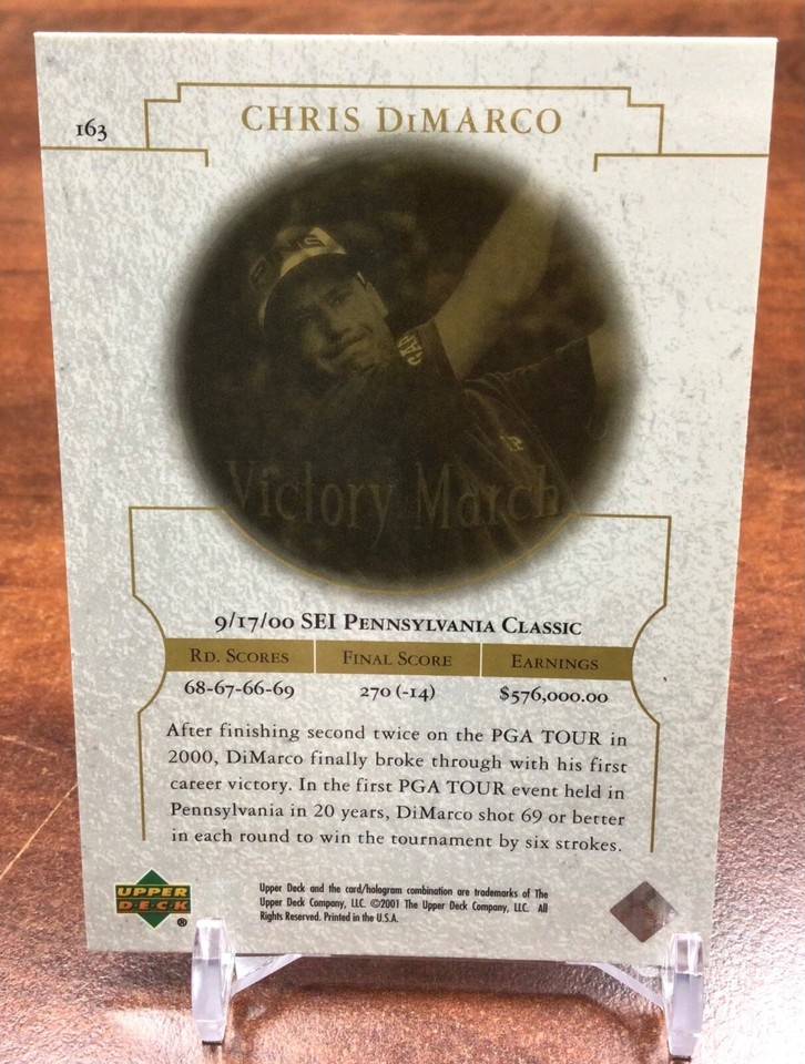 2001 Upper Deck Young Guns #163 Chris DeMarco Victory March Card | eBay