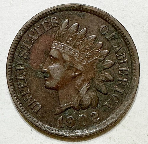 HIGH GRADE 1902 Indian Head Cent Rare Old Antique Solid Coin Great ...
