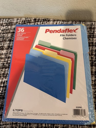 Pendaflex 03086 Two-Tone Color File Folders - 36 Pack 694991906450| eBay