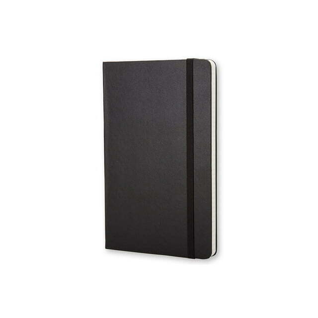 Moleskine Classic Square Pocket Notebook, Hard Cover, Black, 3.5 x 5 in ...