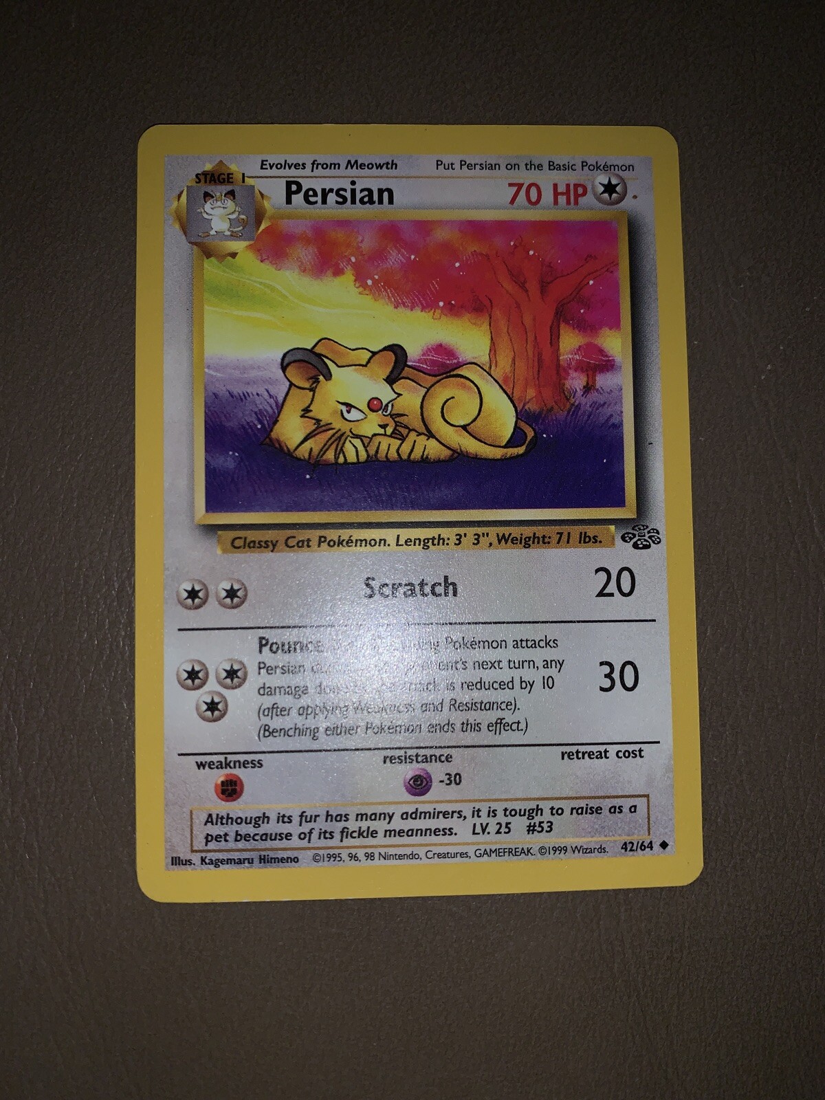 Pokemon Persian Card | eBay