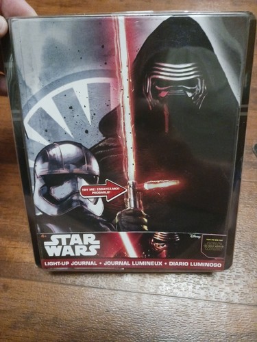 STAR WARS: Light-Up Journal - NEW! 120-pg blank diary w/ cover lights ...