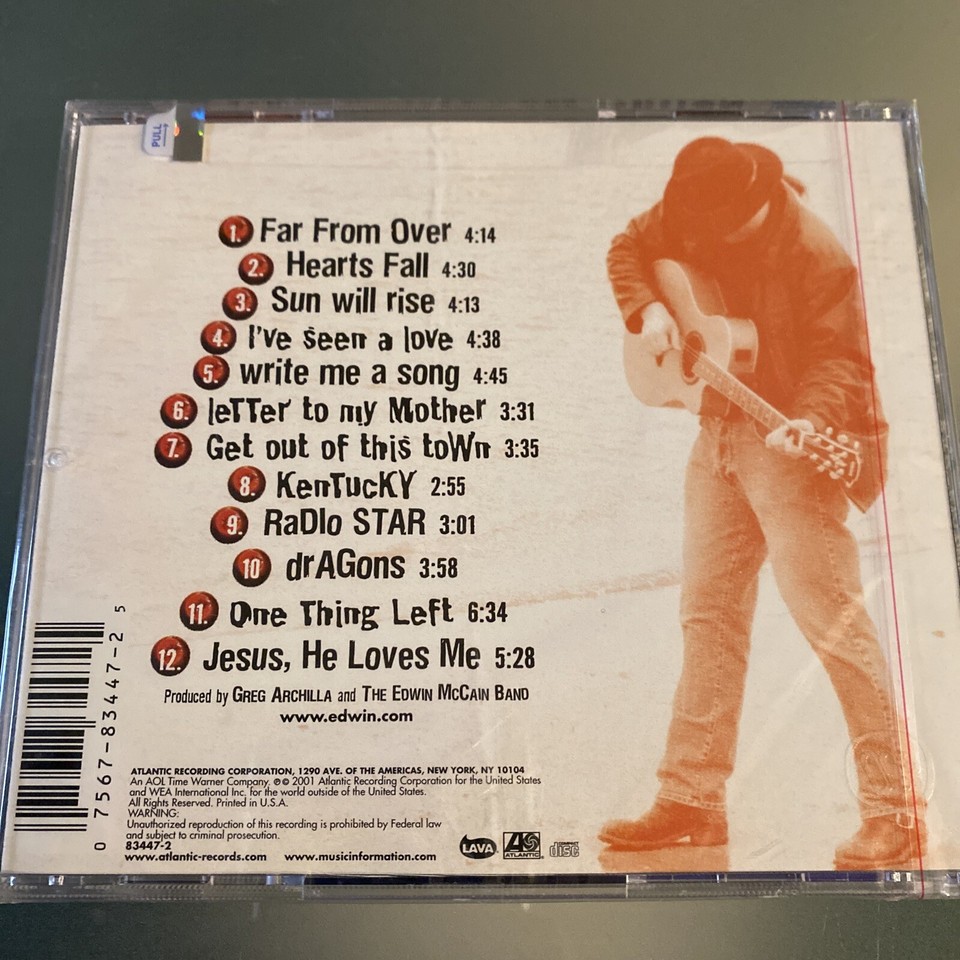SEALED EDWIN MCCAIN LOT OF 2: Misguided Roses & Far From Over NEW ...