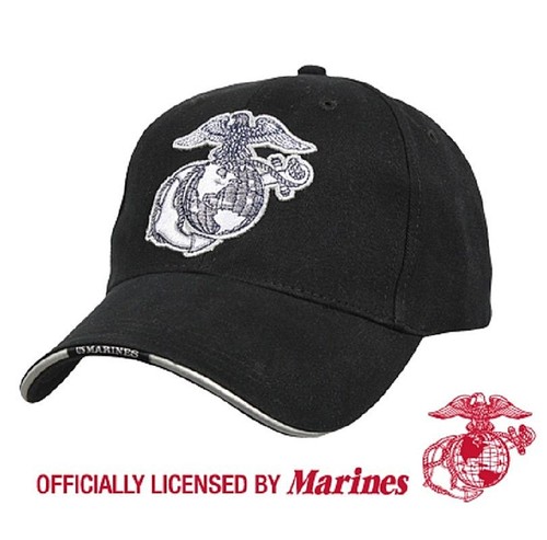 US Marine Corps EG&A Black Ball Cap USMC Vietnam OEF OIF Gulf War ...