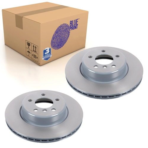 Pair of Front Brake Disc Fits BMW OE 34116794429 Blue Print ADB114365 ...