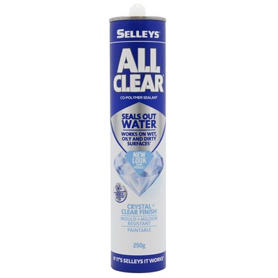 Selleys All Clear Crystal Multipurpose Sealant for Wet, Oily & Dirty ...