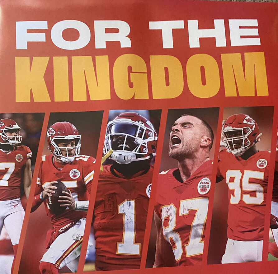 Kansas City Chiefs 20 By 30 Inch For The Kingdom Advertisement Poster ...
