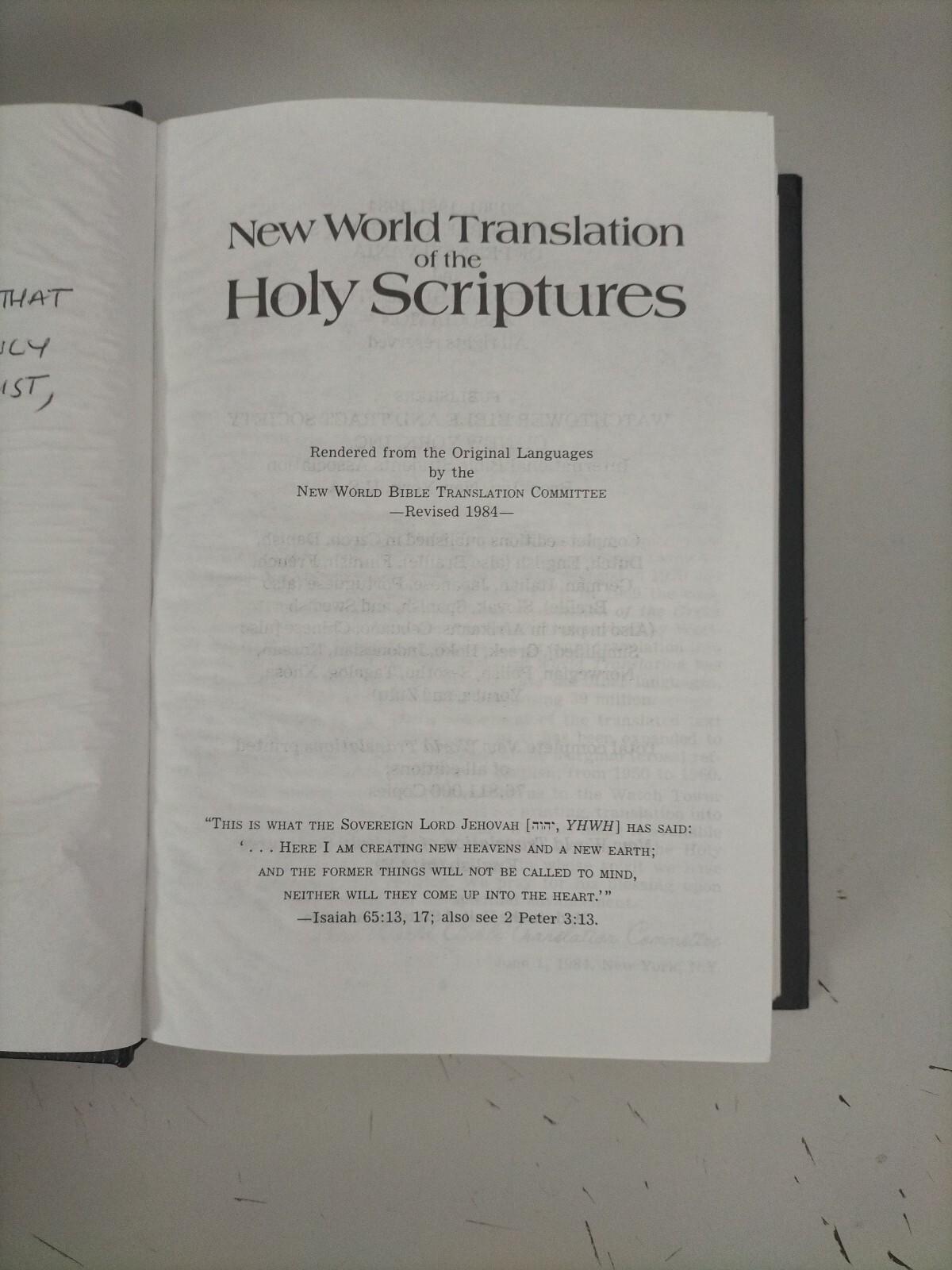 New World Translation of the Holy Scriptures | eBay