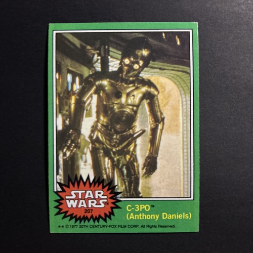 1977 Vintage Star Wars GoldenRod C-3PO Error Card #207 Topps Series 4 ...
