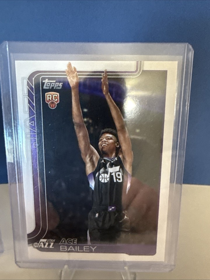 2025-26 Topps Basketball - Ace Bailey #205 Rookie (RC) - Utah Jazz Both ...