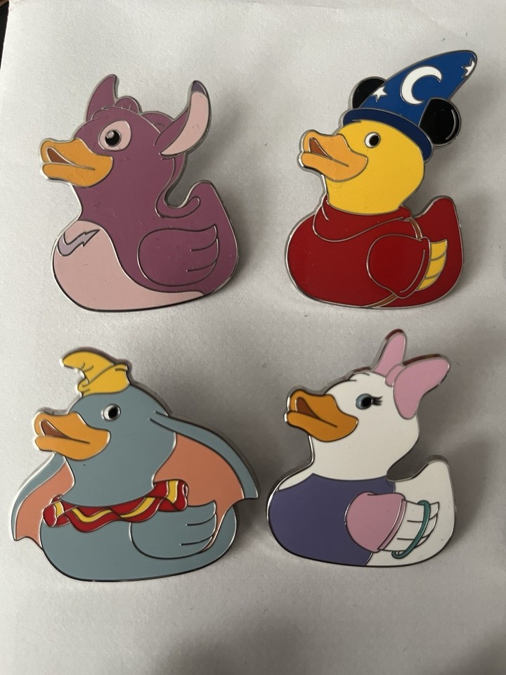 Disney Pin Ducks Of Disney Rubber Duckies Mystery Series Complete Set ...