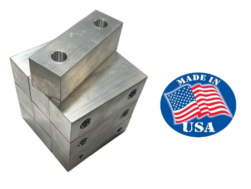 5 Sets 6 x 2 x 2 Machinable Aluminum Vise Soft Jaws For Kurt 6" Vise ...