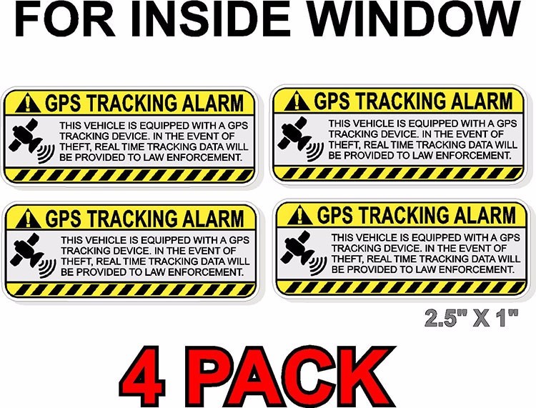 GPS anti-theft sticker for inside of window for car, boat etc. | eBay