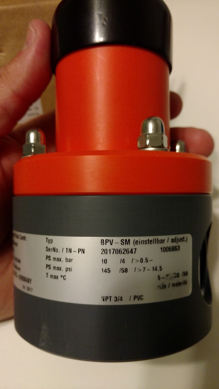 Prominent Fluid Control BPV Back Pressure Valve 3/4" 1006863 | eBay