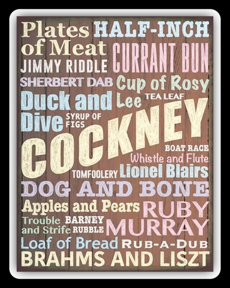 Cockney Rhyming Quotes Cockney Rhyming Slang From A To Z: What Does It