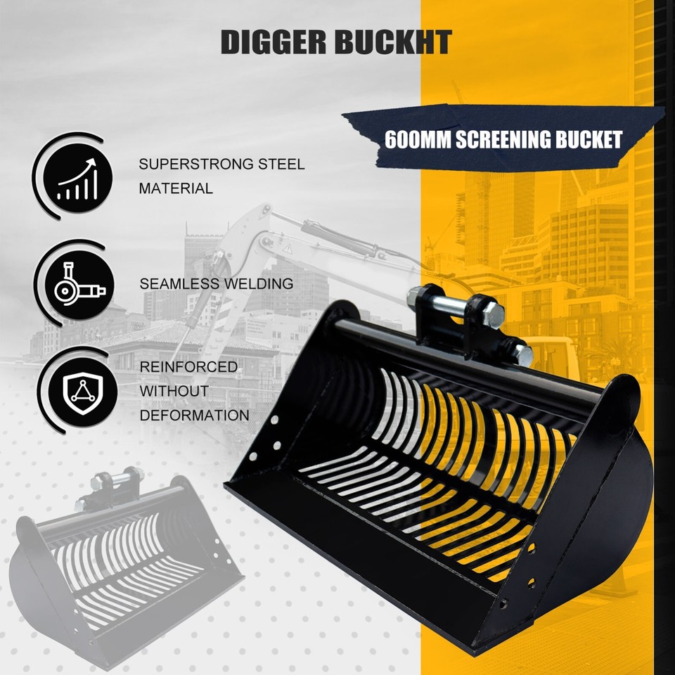 600mm 23.6in Screening Skeleton Bucket for Mini Excavators 0.8ton 1ton ...