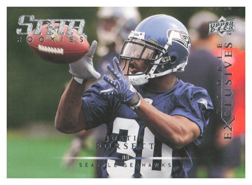 2008 Upper Deck Rookie Exclusives #RE30 Justin Forsett RC | eBay