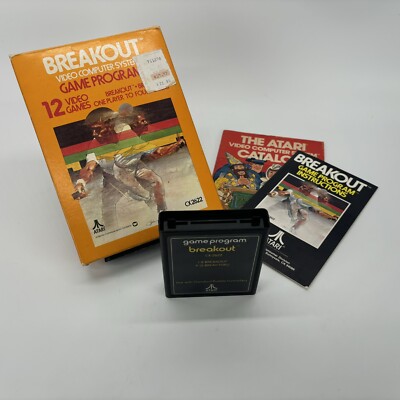Breakout Atari 2600 1978 Tested. Vintage/retro Game | eBay