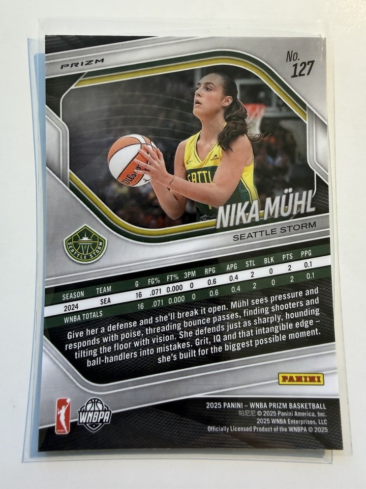 2025 Panini Prizm WNBA - DSG Exclusive Logo Prizm Nika Muhl | eBay
