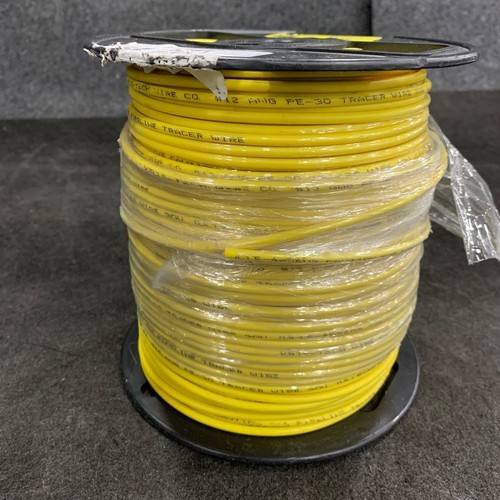 KRISTECH Spool of Tracer Wire Yellow 500 ft 12 AWG PE 30 | eBay