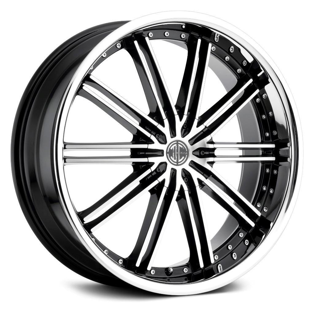 22 inch 22x8.5 2CRAVE No53 Black Chrome Lip wheels rims 5x115 +10 | eBay