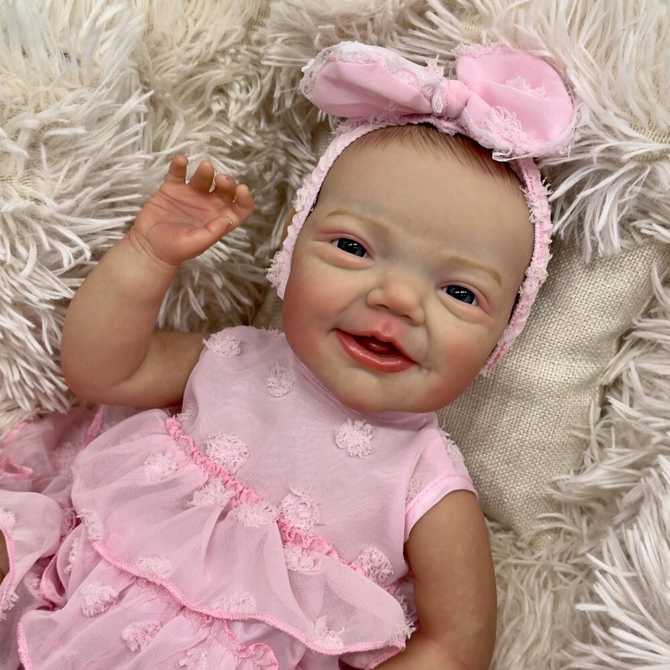 20" Full Body Reborn Baby Girl Doll Newborn Lifelike 3D Skin Hand Draw ...