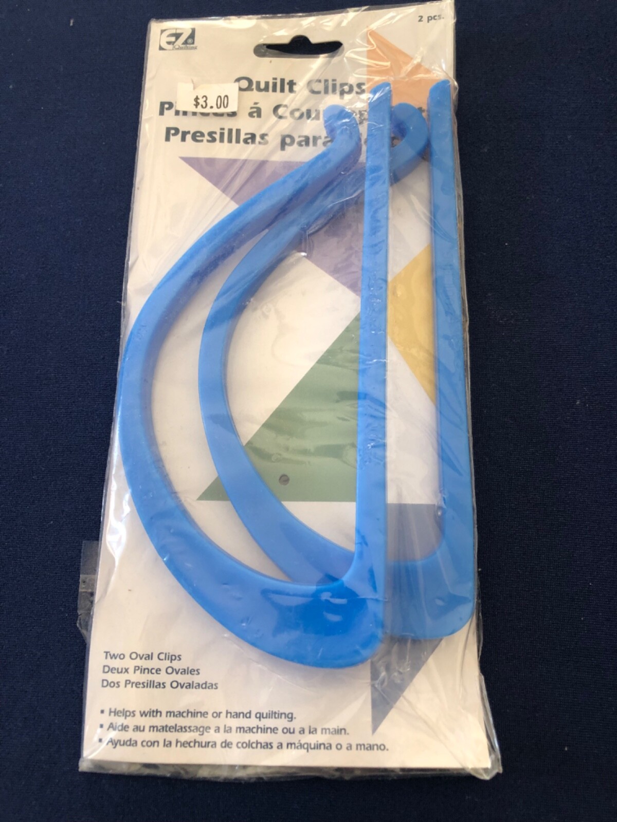 NEW BY EZ QUILTING BY WRIGHTS- PACKAGE OF 2 BLUE QUILT CLIPS | eBay