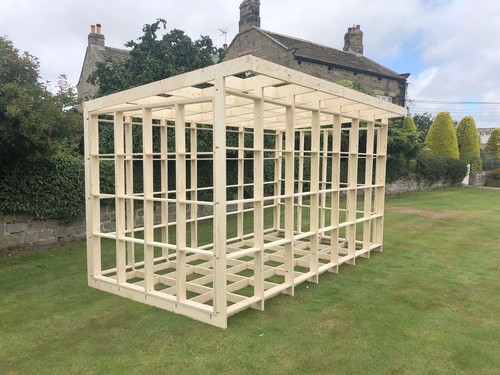 Garden Office Shed Studio Pod Frame - DIY Self Build Kit - 4.2m x 2.2m ...