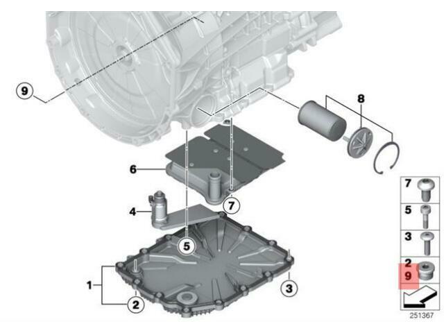 ORIGINAL BMW E82 E88 E89 E90 E90N E92 Oil Sump Pan Drain Plug ...