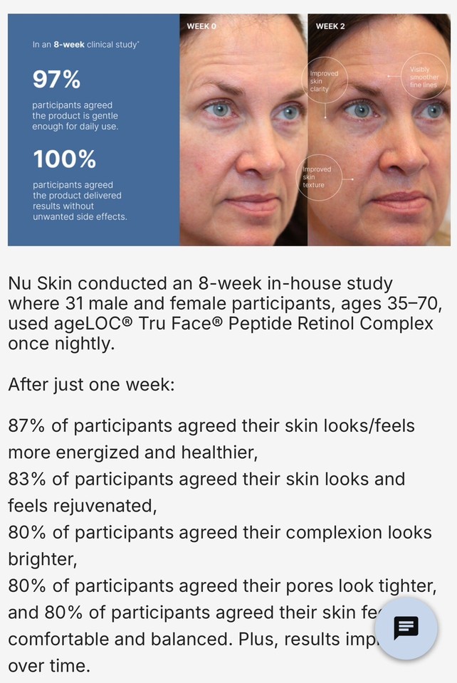 Nu Skin Nuskin ageLOC Tru Face Peptide Retinol Complex 30 ML Anti-aging Wrinkles | eBay