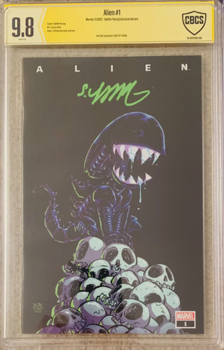 Alien #1 Skottie Young Variant CBCS 9.8 Signed SS NM+ | eBay