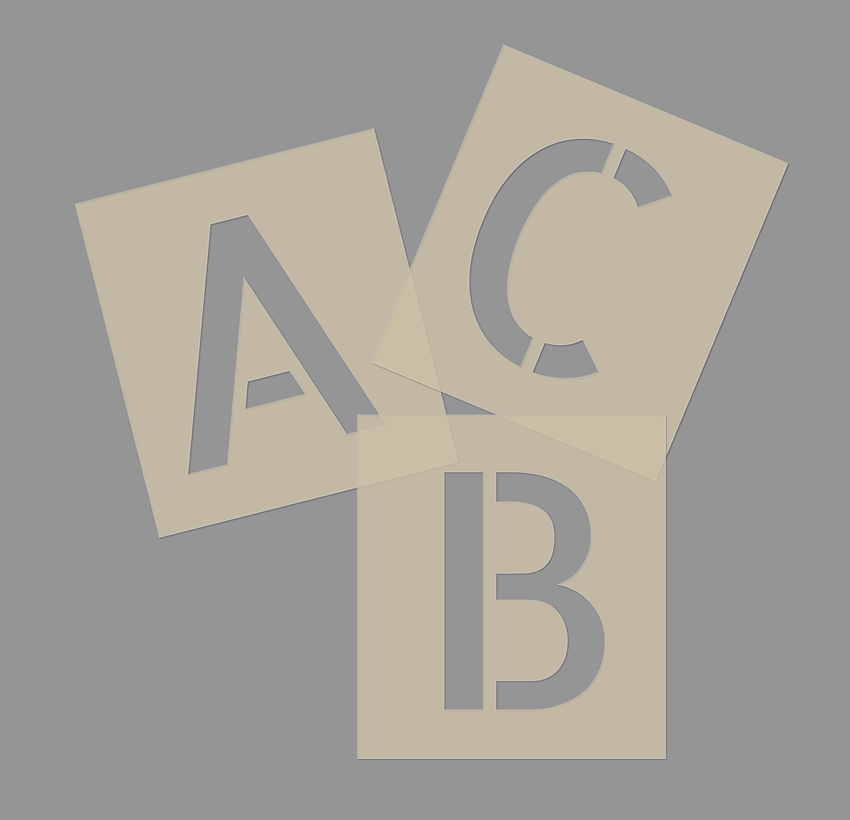 Extra Large Stencils Letters