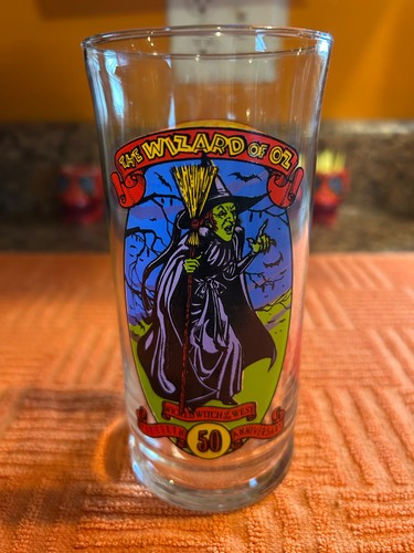 THE WIZARD OF OZ COCA COLA 50th Ann. GLASS WICKED WITCH OF THE WEST ...